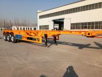China Tri Axle 50T Container Skeleton Trailer Skeleton 40ft Container Trailer for sale