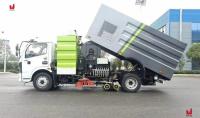 China Vacuum LHD Street Sweeper Truck 6m3 4x2 Road Cleaning Truck for sale