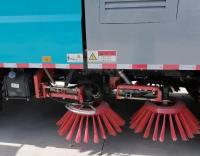 China 4x2 Street Sweeper Truck Road 6 Wheelers Blue Vacuum Cleaning for sale
