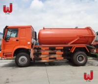 China 10m3 Vacuum Sewage Truck 6 Wheelers Sewage Cleaning Tanker for sale