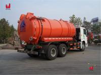 China Sinotruk 15t Sewer Vacuum Truck Orange Sewer Jetting Truck 35 Cubic for sale