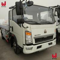 China Single Row 116HP Refueling Tank Truck HOWO Fuel Tank Truck for sale