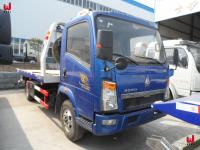 China Cnhtc Wrecker Tow Truck Blue 4X2 Heavy Duty Wrecker Manual for sale