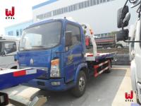 China Cnhtc Wrecker Tow Truck Blue 4X2 Heavy Duty Wrecker Manual for sale