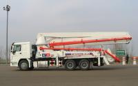 China SINOTRUK HOWO 6x4 Chassis 37M Used Concrete Pump Truck Concrete Boom Truck for sale