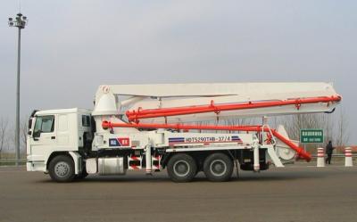 China SINOTRUK HOWO 6x4 Chassis 37M Used Concrete Pump Truck Concrete Boom Truck for sale