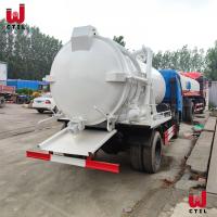 China Used Dongfeng 5CBM Carbon Steel Vacuum Suction Sewage Truck For Sewer for sale