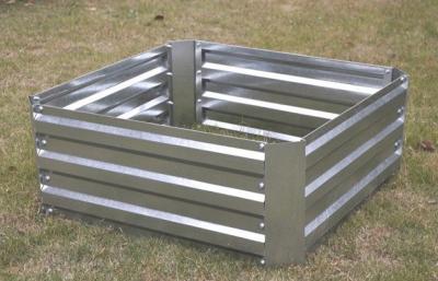 China Metal Raised Garden Bed for Vegetables Large Planter Box Steel Gardening Kit Outdoor Herb  Green 6x3x1ft for sale