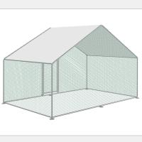 China Chicken Run Kennel Chicken Cage 3x2m Walk in Coop for Poultry Dog Rabbit Hen Cage Pen Metal Door for sale