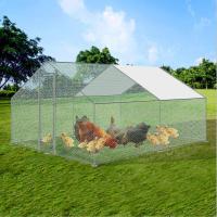 China 4m x 4m Steel Walk in Chicken Run Enclosure Rabbit Hutch Poultry Coop Duck House Chicken Cage for sale