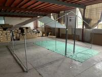 China Steel Walk in Chicken Run Enclosure Rabbit Hutch Poultry Coop Duck House Chicken Cage Coop 4m X 4m X 2m for sale
