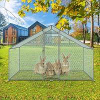 China Chicken Cage Run Walk in Cage Poultry Pet Coop for Rabbit Hen House Pen Metal 3x2m for sale