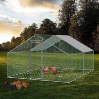 China DIY Walk in Chicken Coop Chicken Run Kennel Chicken cage with Silver Waterproof Cover 4x3m for sale