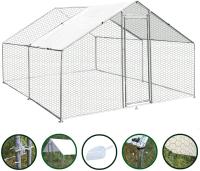 China Large Walk In Chicken Cage Run Chicken Coop Run House Shade Cage 4x3m with Roof Cover Backyard for sale