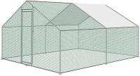 China Large Walk In Chicken Cage Run Chicken Coop Run House Shade Cage 4x3m with Roof Cover Backyard for sale