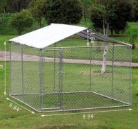 China Rust Resistant Galvanized Steel 4x4m Dog Run Kennel for sale