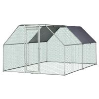 China CE PVC Coating 3x4m Metal Walk In Chicken Coop for sale