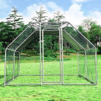 China CE PVC Coating 3x4m Metal Walk In Chicken Coop for sale
