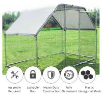 China 9x6ft Metal Chicken Coop Run For Farm Poultry for sale