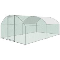 China Round Roof Design Metal Chicken Run Coop Cage Animal Poultry House Hutch Backyard Outdoor Walk in CHicken cage for sale