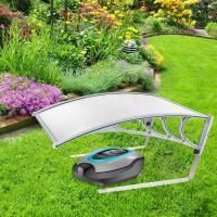 China Clear Glass Roof Two ABS Brackets 8.3kgs Robot Mower Garage for sale