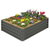 China 5ft 14.5lbs Raised Metal Garden Bed For Vegetables for sale