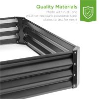 China 5ft 14.5lbs Raised Metal Garden Bed For Vegetables for sale