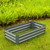 China Rectangular L240cm Galvanized Garden Beds For Outdoor for sale