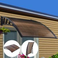 China 60x80CM Durable Window Awning Waterproof Door Window Awning Canopy Clear Rain Cover Outdoor Sun Shade Shelter for sale