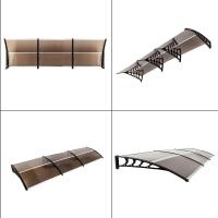 China Ultraviolet resist 120cm Outdoor Polycarbonate Awning for sale