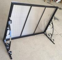 China Rain Shelter 100x150cm Steel Frame Porch Door Canopy for sale