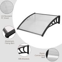 China 60x120cm Mail order Door Window Awning Canopy Manual Awning Garden Shade Patio Canopy  for sale