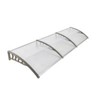 China M series Door Canopy awning for door and window 200x80 cm dark gray Patio cover shelter with black support for sale