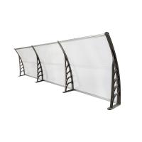 China M series Door Canopy awning for door and window 200x80 cm dark gray Patio cover shelter with black support for sale