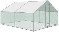 China Hot Galvanized Chicken Run Enclosure Hen House 9M² Park Grid 3X3M Steel Chicken Cage for sale