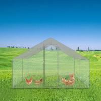China Hot Galvanized Steel Outdoor UV Protect Polyester 3x3m Chicken Run Kennel Chicken Cage for sale