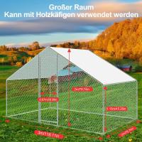 China Chicken Run Kennel 2m x 3m Walk In Chicken Cage Coop For Rabbit Hen Cage Pen with PE cover for sale