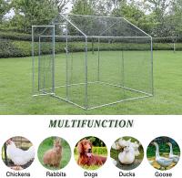 China 2M x 2M Metal Chicken Coop Walk in Cage Run House Shade Pen Chicken Cage With Cover for sale