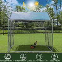China Metal Walk in Chicken Run Coop Cage Animal Poultry House Hutch Backyard Outdoor Chicken Cage for sale