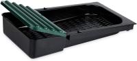 China Laying Nesting Box Lifestyle Module 1 place Galvanized Steel with Plastic Egg Bottom Nest Box Green for sale