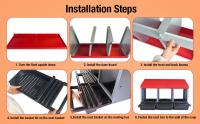 China 4 Compartment Chicken Nest Box Roll out Poultry Nesting Boxes Chicken Coop Pet Cage for sale