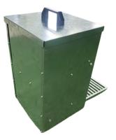 China 5kg Auto Chicken Feeder Treadle Self Opening Galvanized Chook Poultry for sale