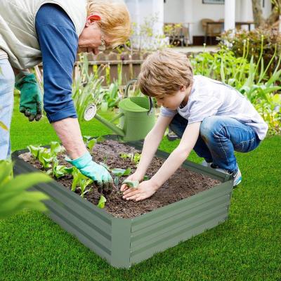 China 60x60x30cm Galvanized Steel Anti-Rust Raised Garden bed with Different Color for sale