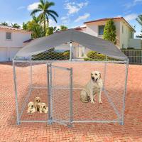 China Dog Cage Dog Kennel Cover Weathergard large all Season Run Roof Perfect Fit outdoor Cages and Pens 2x2x1.6m for sale