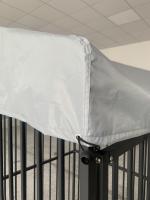 China Outdoor Dog Kennel Heavy Duty Metal Frame Fence Dog Cage Outside Pen Playpen Dog Run House with Roof for sale
