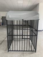 China Outdoor Dog Kennel Heavy Duty Metal Frame Fence Dog Cage Outside Pen Playpen Dog Run House with Roof for sale