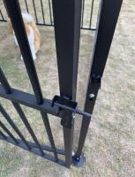 China Metal kennel outdoor large dog cage easy to clean and rustproof with lockable dog door with waterproof & anti-UV cover for sale