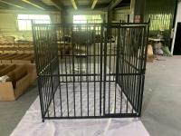 China Outdoor Dog Kennel Heavy Duty Metal Frame Fence Dog Cage Outside Pen Playpen Dog Run House Without Roof for sale