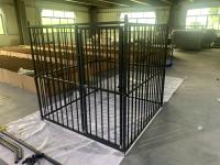 China Outdoor Dog Kennel Heavy Duty Metal Frame Fence Dog Cage Outside Pen Playpen Dog Run House Without Roof for sale