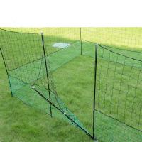 China 24 M Chicken Net Fence Kit With Gate Double Pointed Posts in Green with Fibreglass Rod for sale